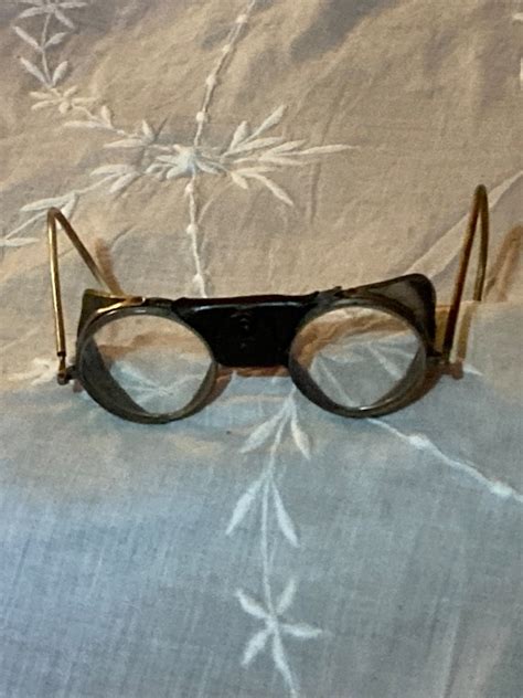 Vintage Safety Glasses Burning Goggles Gem