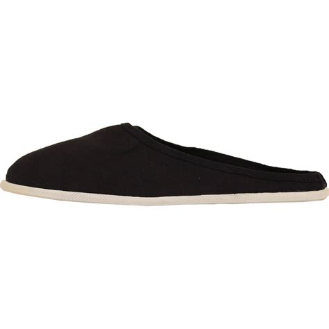 Women Canvas Mule Slip On Shoes Flats Slides Open Back Sandals Casual
