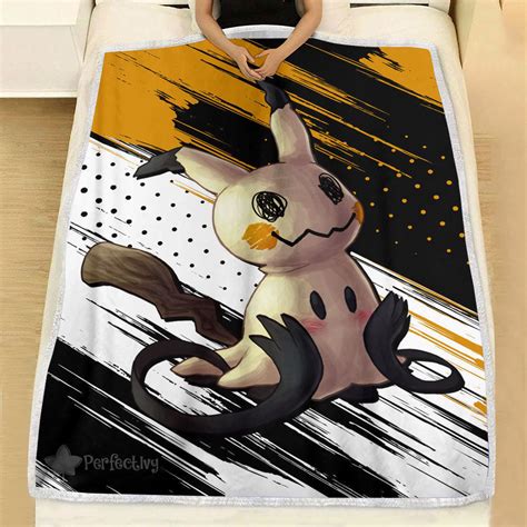 Plaid Pokémon Mimiqui Couverture Plaid Polaire Plaid Canapé ProduitPOD
