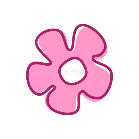Ilustración Vectorial De Flor Boho Decorativa Abstracta Plantilla Eps