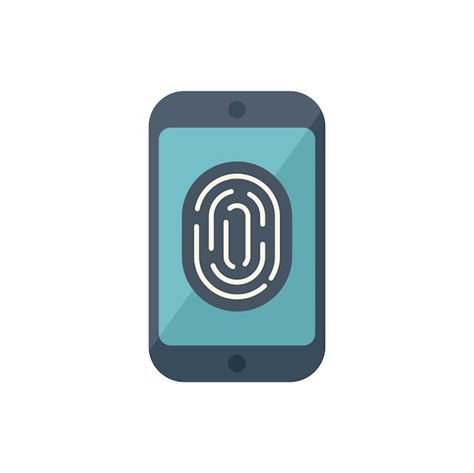 Premium Vector Fingerprint Icon Flat Vector Data Protect Safe Personal Isolated