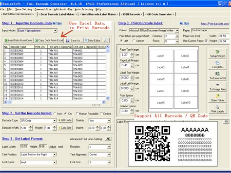 Barcode For Inventory Use Excel Data To Print Barcode Labels For