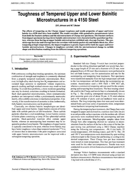 Upper Bainite Microstructure