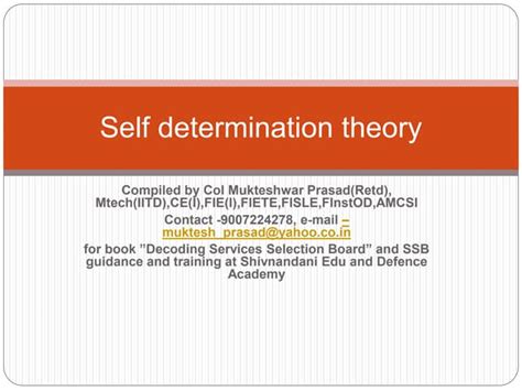 Self Determination Theory Ppt