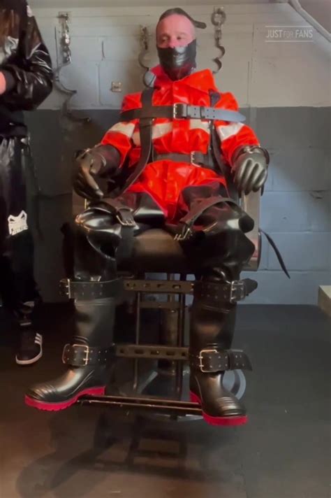 Leather Rubber Latex Tightly Tape Gagged 21