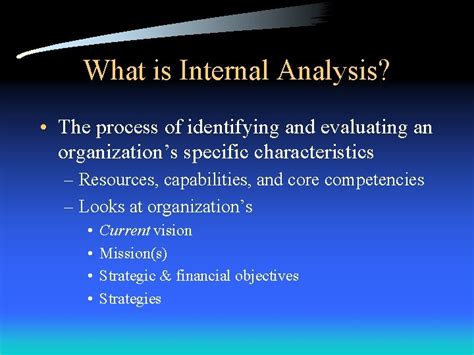 Chapter 4 Assessing Strengths And Weaknesses Internal Analysis