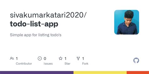 GitHub Sivakumarkatari Todo List App Simple App For Listing Todo S