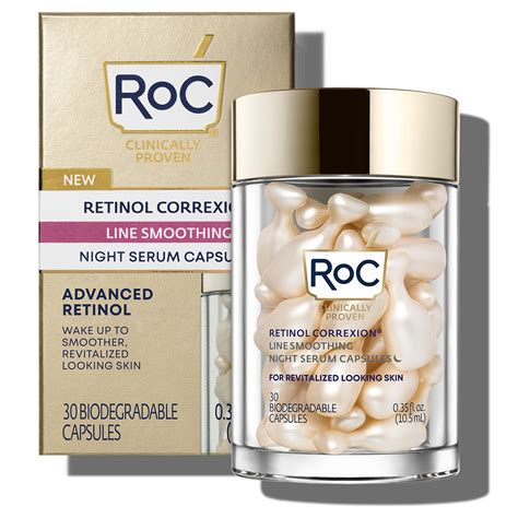 Roc Retinol Correxion Anti Aging Wrinkle Night Serum Daily Line