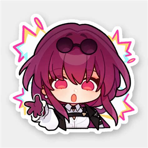 Honkai Star Rail Chibi Kafka Boom Sticker Zazzle