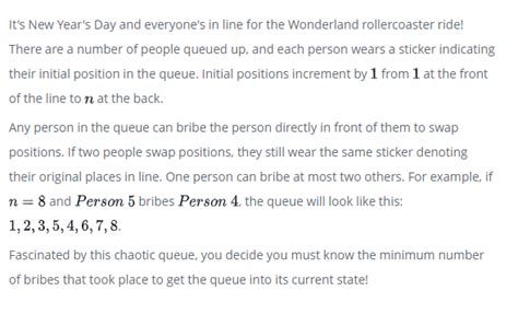 Java Find The Number Of Swaps That Has Taken Place New Year Chaos