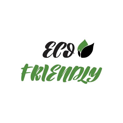 pincel inspirador escrito a mano con letras ecológicas ilustración de