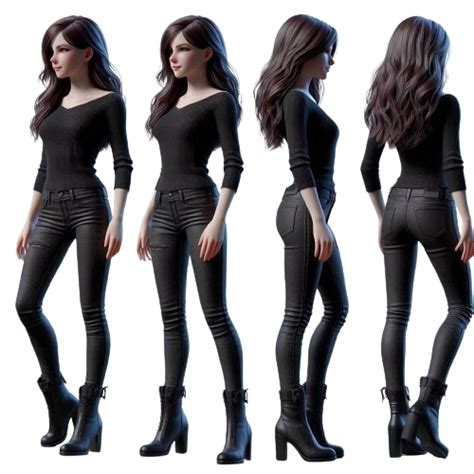 Perfect Girl Brunette Black Jeans By Kurthds On Deviantart
