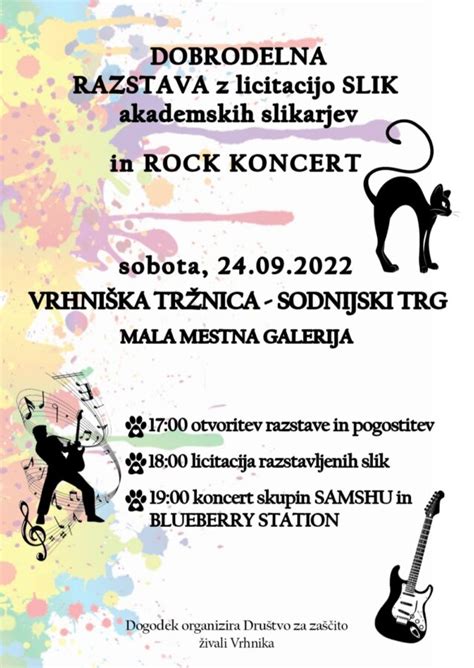Razstava Slik Akademikov And Rock Koncert Občina Vrhnika