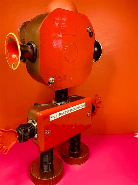 Teatro Assemblage Art Robot Made From Found Objects Etsy