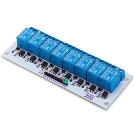 Relais Module Aansluiting 8 Kanalen Montage Printplaat Stroomsterkte 5 25 A Spanning 5