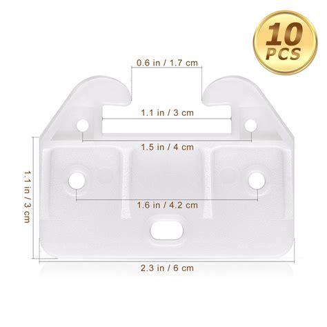 Shangfeng 10pcs Drawer Track Glides Guides Center Mount Drawer Guide