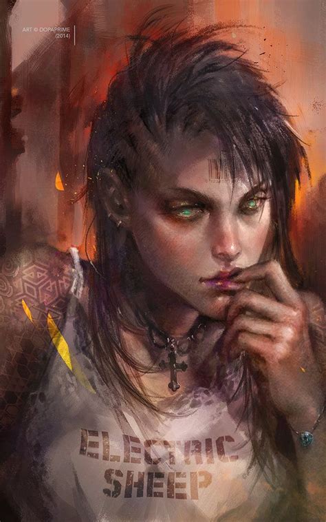 Daydream By Dopaprime Cyberpunk Postapocalypse Female Hacker Thief