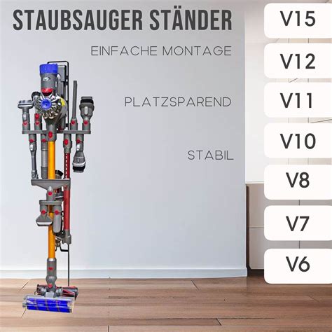 Ständer für Dyson Staubsauger V15 V12 V11 V10 V8 V7 V6 V15s Zubehör ...