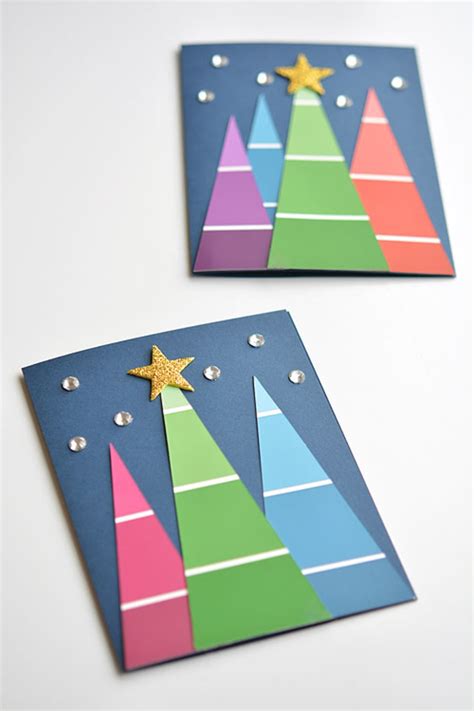 Christmas Card Ideas To Diy Easy Homemade Christmas Cards
