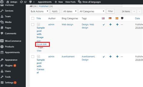 edit posts in wordpress w3schools