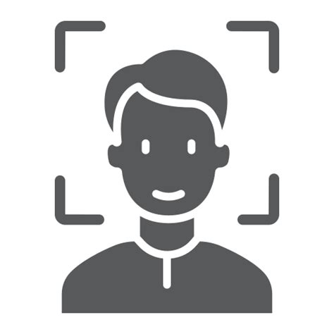 Biometric Detect Face Id Protection Recognition Scanning Icon