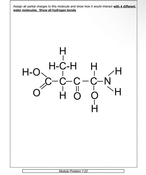 Water Molecule With Charges