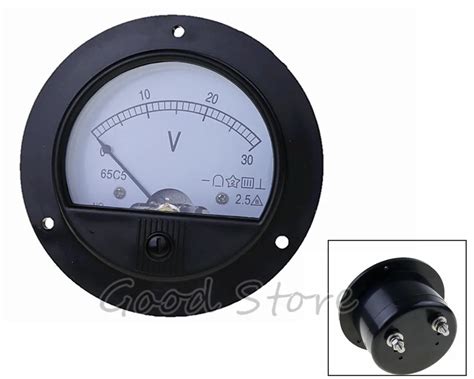 DC 62T2 65C5 3V 5V 10V 15V 20V 30V 50V Class2 5 Analog Voltmeter