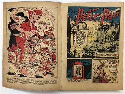 Walt Disneys Peter Pan Treasure Chest 1952 Comic Second Story