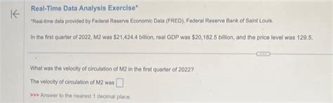 Solved Real Time Data Analysis Exercise Real Time