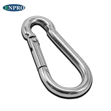 Stainless Steel 304 Spring Snap Hook Carbine Clip Carabiner Metal Snap