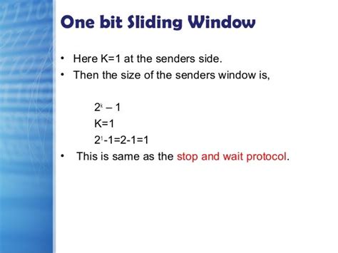 Sliding Window Protocol