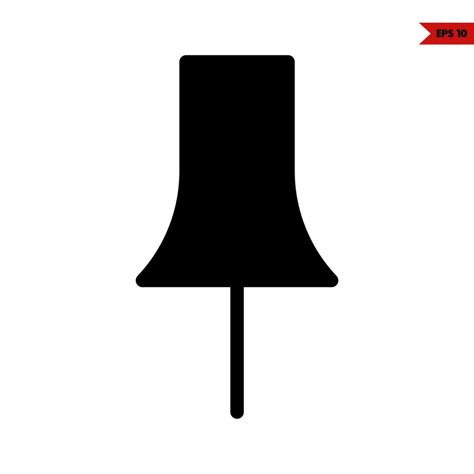 Pin Glyph Icon 24756579 Vector Art At Vecteezy