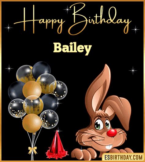 Happy Birthday Bailey  🎂 Images Animated Wishes【28 S】