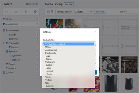 Folder Tree Interface CatFolders