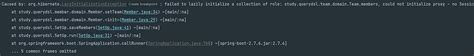 [오류]org hibernate lazyinitializationexception failed to lazily initialize a collection of role