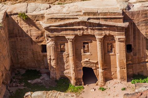 고대 도시 페트라 요르단에서 로마 군인의 무덤 0명에 대한 스톡 사진 및 기타 이미지 0명 Unesco 조직된 단체 건물