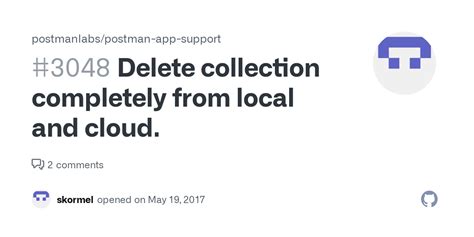 Delete Collection Completely From Local And Cloud · Issue 3048