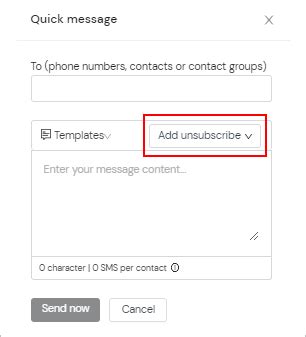Opt Outs TPG Telecom Messaging Hub