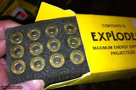 Rare And Unusual Exploder Bullets Made In Usa 45 Long Colt