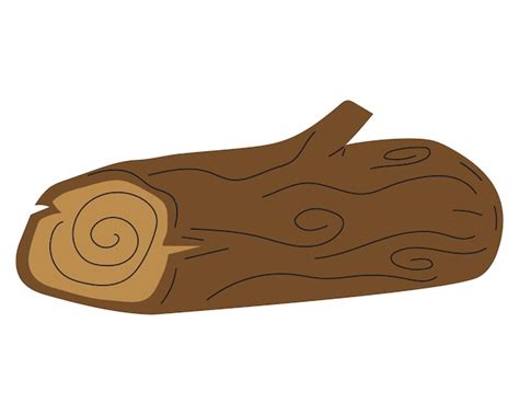 Premium Vector Wooden Cut Tree Trunk