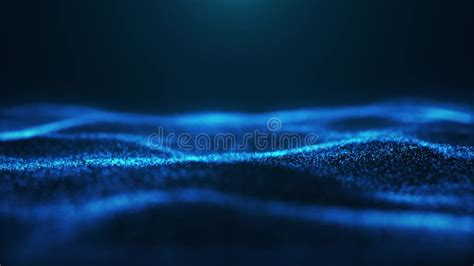 Abstract Background With A Dynamic Wave Futuristic Wave With Dots Big Data Concept Abstract