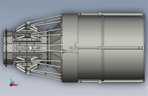 新型推力矢量发动机尾喷口 Step 模型图纸下载 懒石网