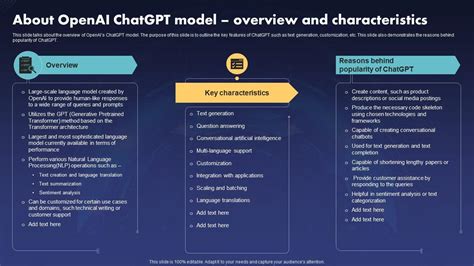 Chatgpt IT About Openai Chatgpt Model Overview And Characteristics PPT