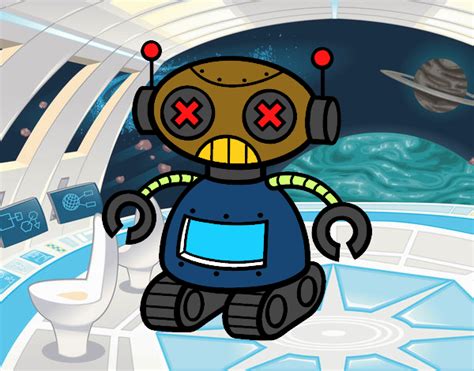 Dibujo De Muñeco Robot Pintado Por En El Día 11 04 24 A Las