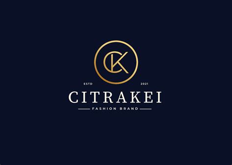 Creative Letter C K Simple Elegant Logo Design Concept Initial Symbol