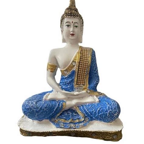 Multicolor Brass Meditating Lord Buddha Statue For T Item And
