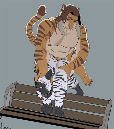 Rule 34 2023 Anal Anal Sex Anthro Bench Blush Brown Hair Collar Duo