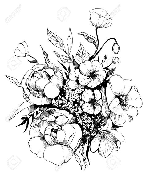 Albums 97 Pictures How To Draw A Bokay Of Flowers Updated
