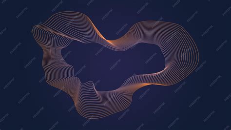 Premium Vector Twisted Lines Vector Abstract Background With Colored Lines Illustration In A