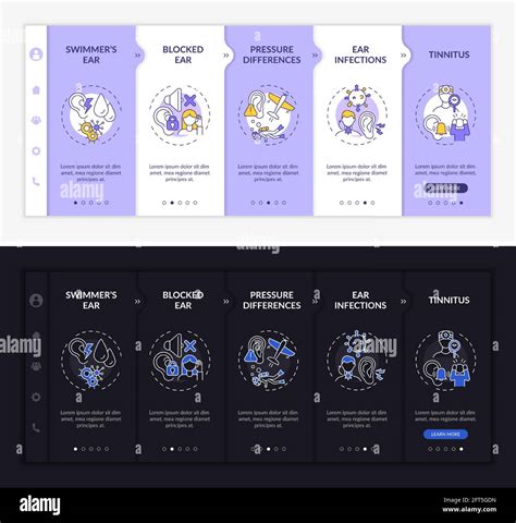 Ear Infectious States Onboarding Vector Template Stock Vector Image And Art Alamy